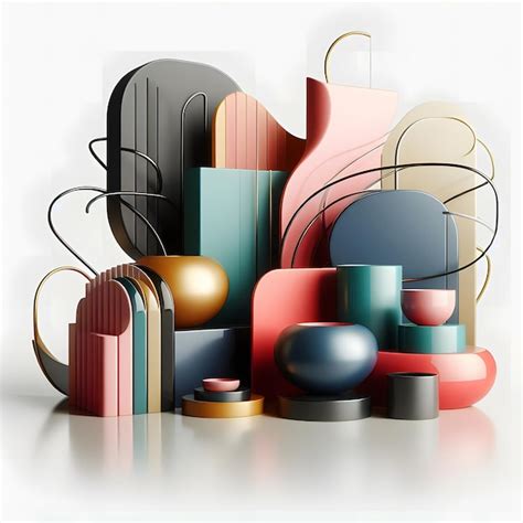 premium photo vibrant abstract containers colorful objects for