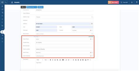 Creating Assets General Help Tall Emu Crm