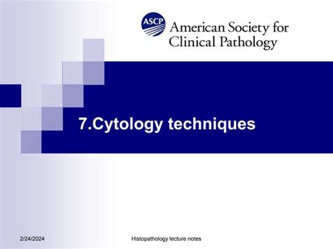 Histopathology Chapter 78 Cytology Ic 1ppt