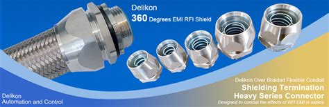 Delikon Interference Shielding Heavy Series Over Braided Flexible