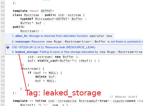 how do i get the event tags for a coverity issue stack overflow