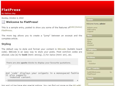 Welcome To Flatpress 趣天学塘