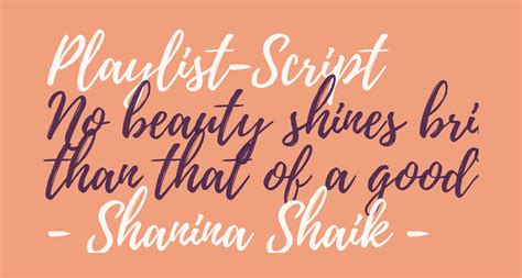 Playlist Script Free Font What Font Is