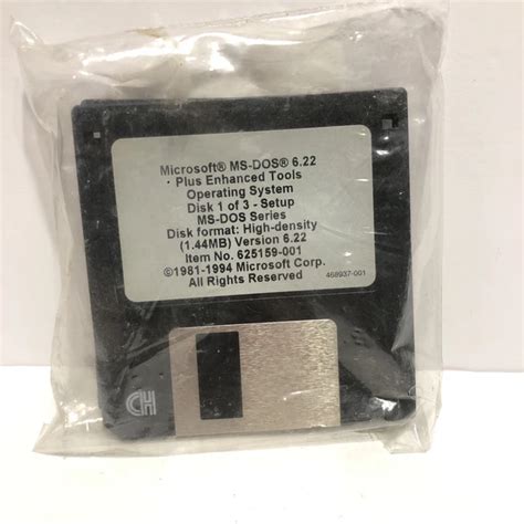 Ms Dos Version 622 Operating System 35 Floppy Disks Sealed £1781 Picclick Uk