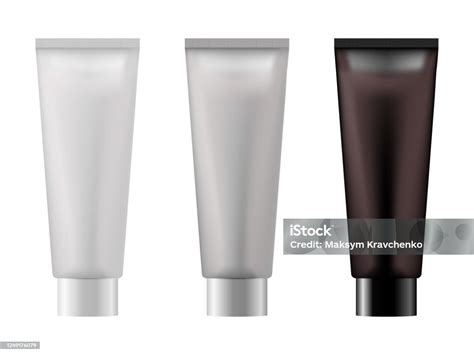 고급 화장품에 대한 현실적인 빈 패키지 세트 플라스틱 용기의 빈 템플릿의 컬렉션입니다 액체 스킨 케어 크림용 병 흰색 배경에서 격리된 벡터 모형 0명에 대한 스톡 벡터 아트