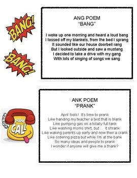 Glued Sounds Ng And Nk Poems Pdf By It S Lemon Squeezy Tpt