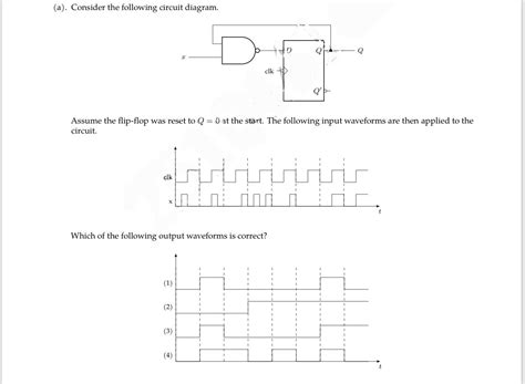 Solved A Consider The Following Circuit Diagram D HD Q Chegg