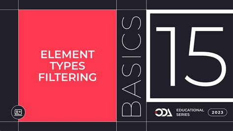 element types filtering youtube
