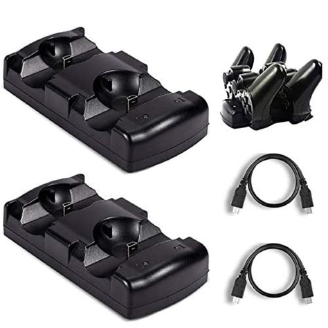 2 Pack Ps3 Controller Chargerplaystation 3 Ps3 Slim Dualshock Move