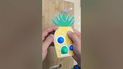 아빠가 만들어주는 장난감 스펀지밥 파인애플 하우스 팝잇 만들기 수제팝잇 Tiktok Fidget Toy 피젯토이 Youtube