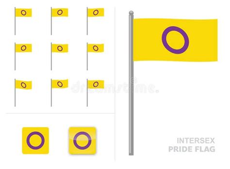 Intersex Pride Flag Waving Animation App Icon Vector Stock Vector Illustration Of Sequence