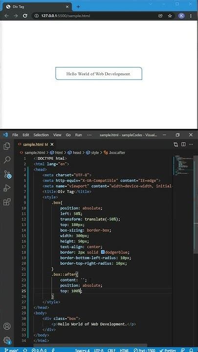Outlined Div Box With Arrows Using Html Css Youtube