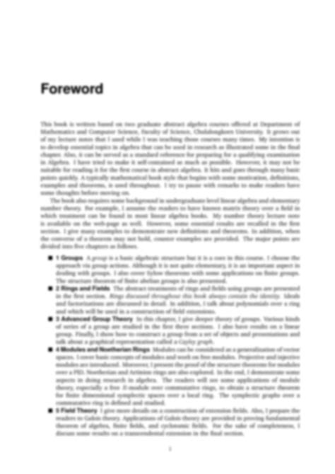 Solution Abstract Algebra Groups Rings And Fields Advanced Group Theory Modules And Noetherian