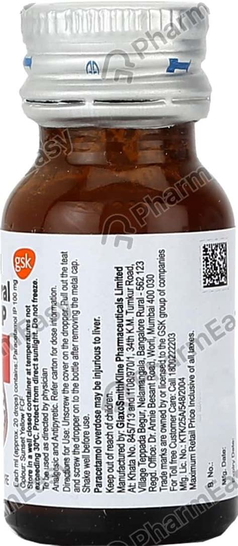 Calpol 100 Mgml Suspension 15 Uses Side Effects Price And Dosage