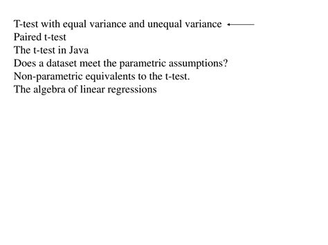 Ppt T Test Variance Assumptions And Applications Powerpoint