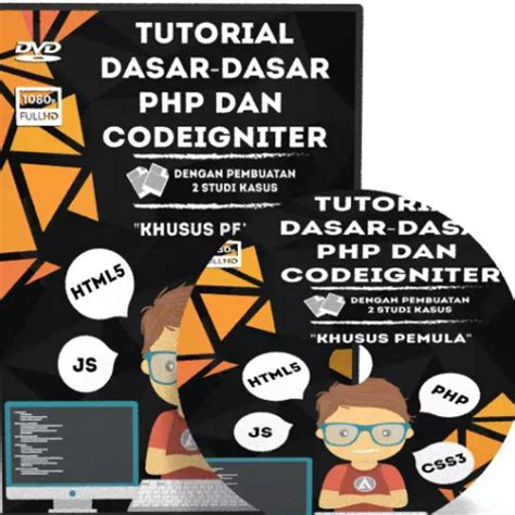 jual dvd tutorial dasar dasar pemograman php dan framework codeigniter kota bandung tutorial