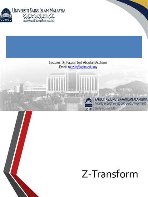 Chapter 4 Z Transform Notes Pdf