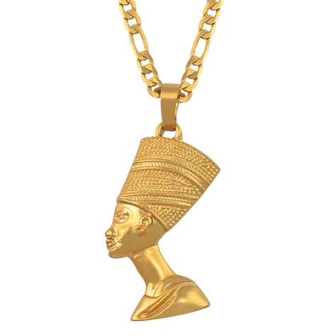 Anniyo Egyptische Koningin Nefertiti Hanger Kettin Grandado