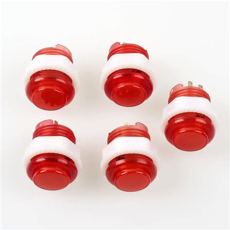 Amazon Com EG Starts X Mm Arcade LED Illuminated Push Button Built In Switch V Buttons