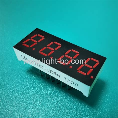Ultra Red Inch Digit Segment Led Display With Red Segments Black Surface Manufacturers