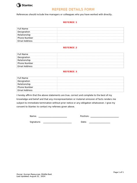 Reference Check Referee Details Form 082024 Pdf