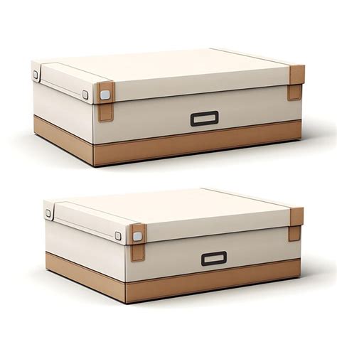 Premium AI Image Isolated Of Stackable Document Box Cardboard Box Ratio Rectangular St On