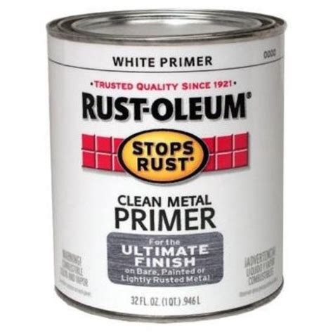 Rust Oleum Stops Rust Clean Metal Primer White 1 Qt Acme Online