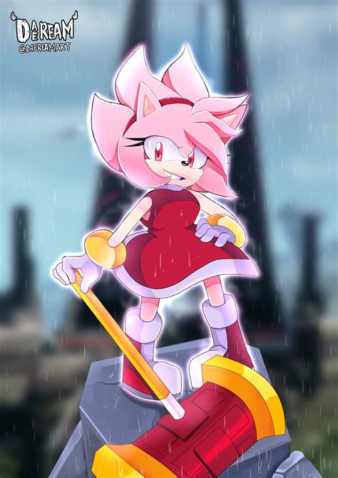 Dark Super Sonic And Amy