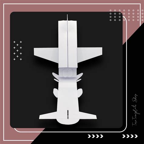 Airplane Box Template Printable T And Candy Box Digital Download Etsy