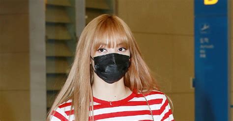 블랙핑크 Blackpink 리사 화보 촬영 마치고 입국 공항패션