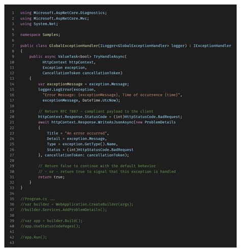Return Problemdetails From Aspnet 8 Iexceptionhandler Global Exception