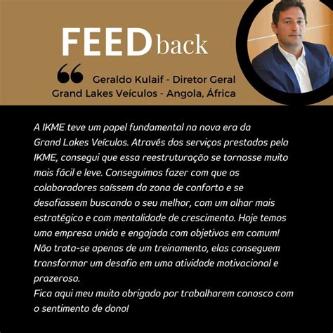 Foco Do Início Ao Fim 💪 Geraldo Kulaif Diretor Geral Da Grand Lakes