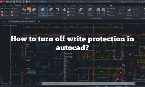 How To Turn Off Write Protection In Autocad Caddikt