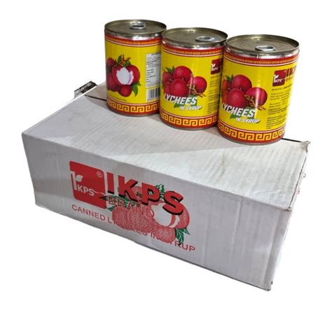 Jual Buah Sirup Leci Lychee Lechy Lechi Kaleng Syrup Ikps Brand 12 X