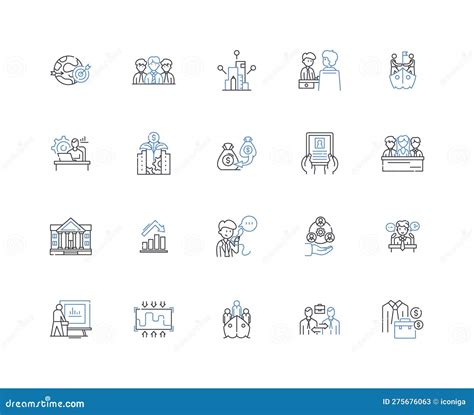 Cyber Intelligence Line Icons Collection Surveillance Threats Analysis Detection Malware