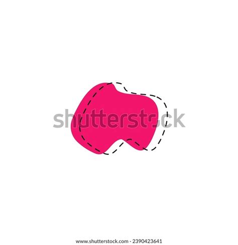 set blobs lines on edges stain stock vector royalty free 2390423641