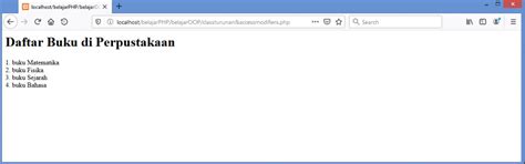 class turunan inheritance and access modifier oop di php