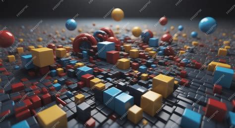 premium photo infinite dimensions abstract 3d render