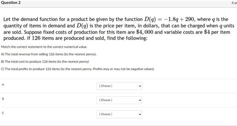 solved let the demand function for a product be given by the
