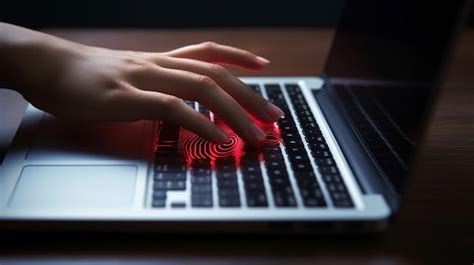 Premium Ai Image Hacker With Computer In Hands Hacking