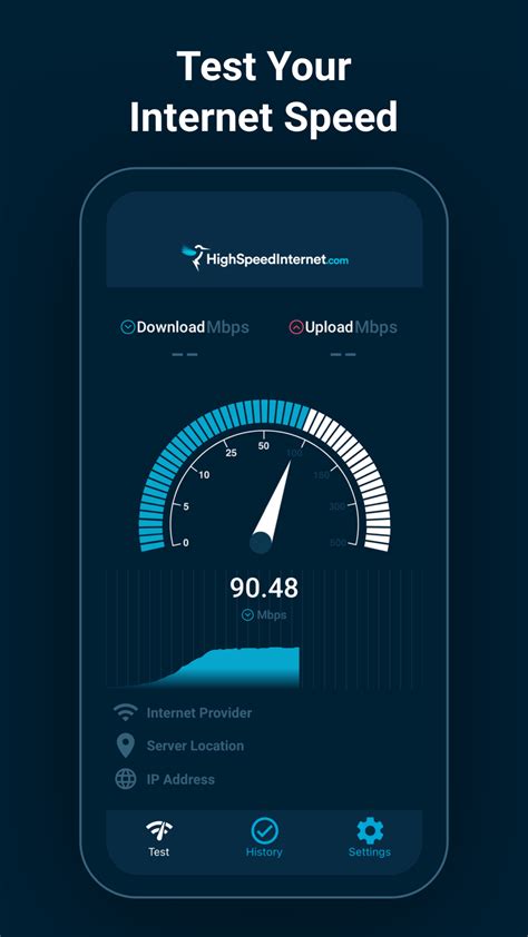 speed test highspeedinternet para iphone descargar