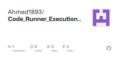 GitHub Ahmed1893 Code Runner Execution Time Show