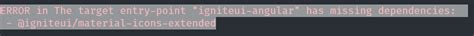 Add Igniteuimaterial Icons Extended As A Dependency Or Peer