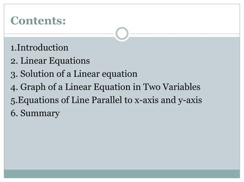 Liner Equation Two Variables Pptx