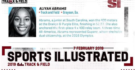Grayson Grad Aliyah Abrams Featured In Sports Illustrated This Week Sports