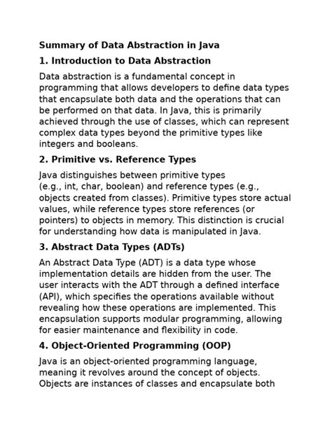 Data Abstraction Pdf Data Type Method Computer Programming