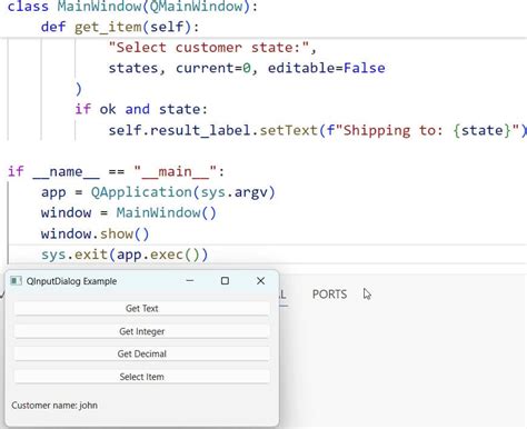 How To Use Qinputdialog In Pyqt