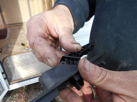 Replacing An RV Entry Door Handle Without A Hitch