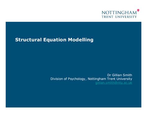 Structural Equation Modeling Example Ppt Tessshebaylo