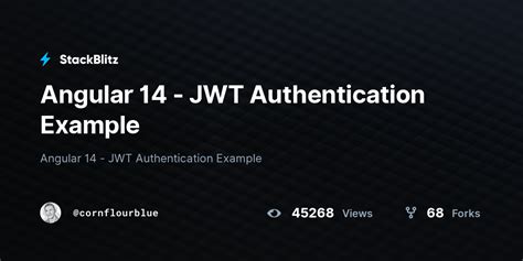Angular 14 Jwt Authentication Example Stackblitz